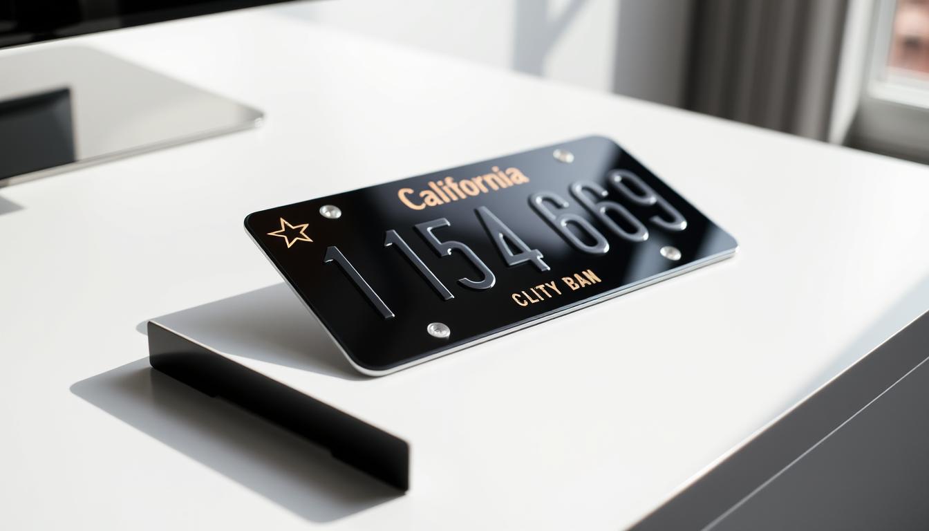 California Black License Plate Costs: Pricing and Options