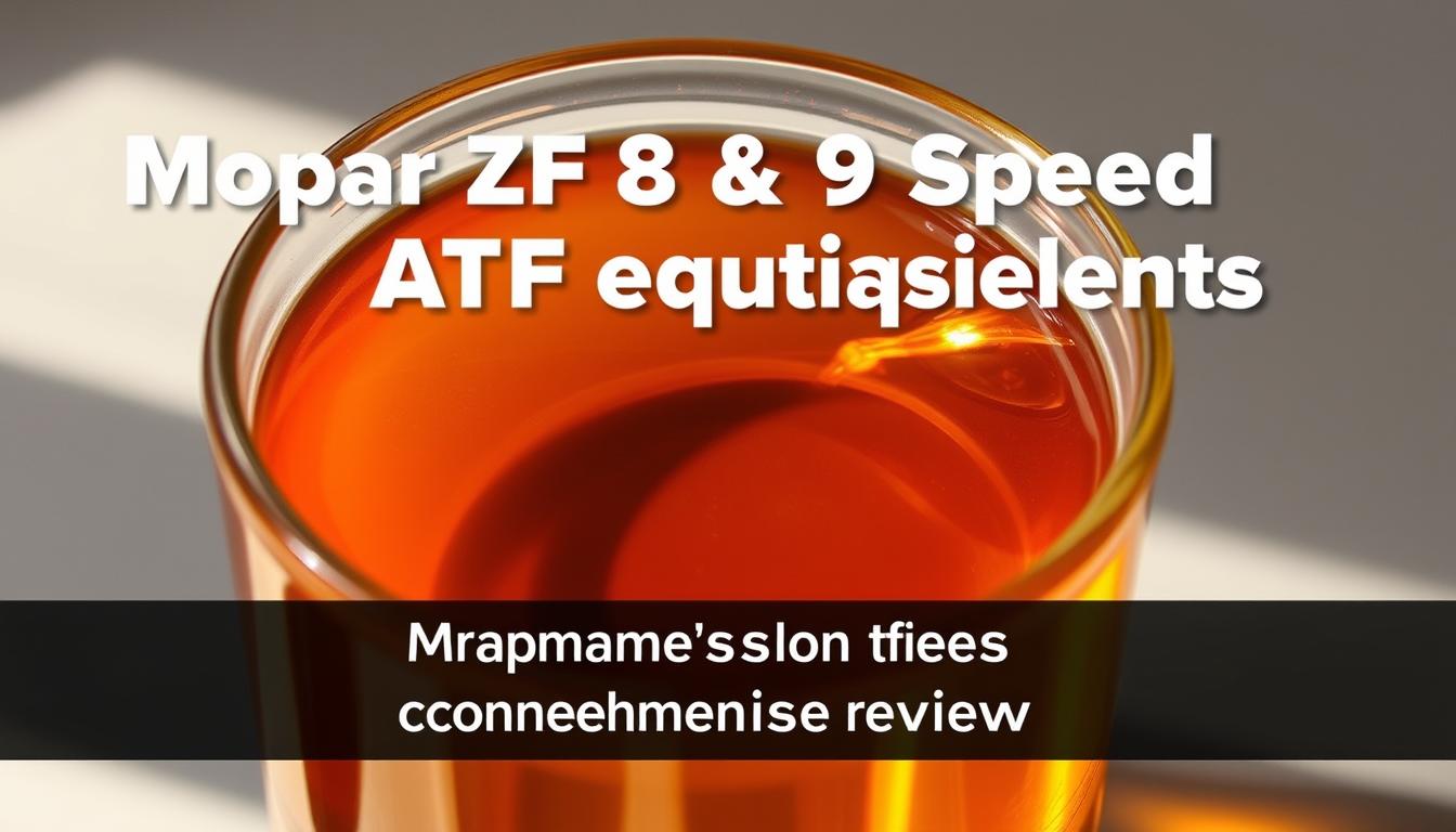 Mopar ZF 8 & 9 Speed ATF Equivalents: A Comprehensive Review